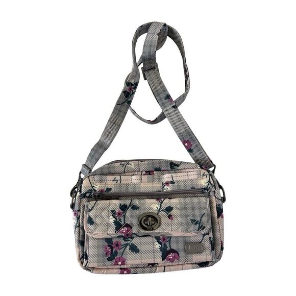 lug | Bags | Lug Switch Plaid Floral Convertible Crossbody Belt Bag In ...